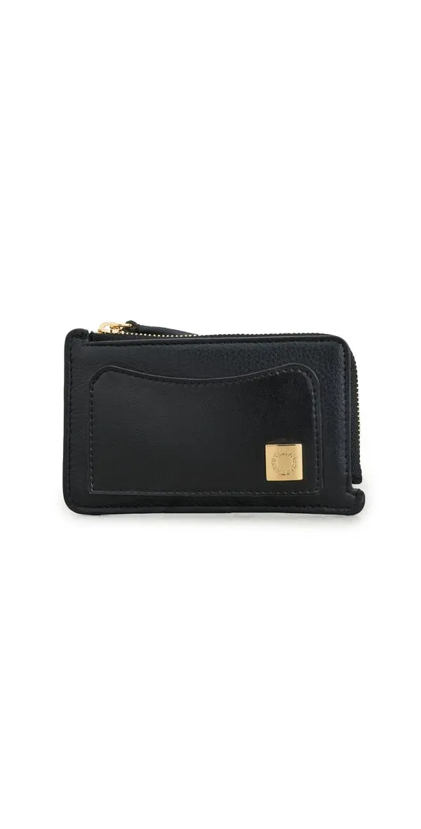 Stella McCartney Stella Ryder Embossed Card Wallet - Black