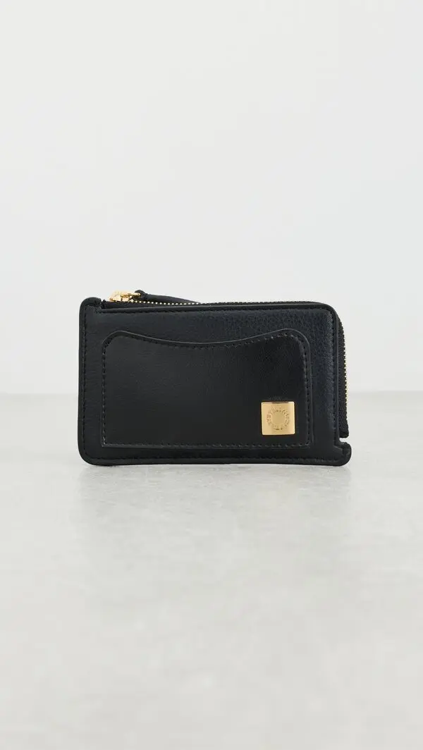 Stella McCartney Ryder Zip Card Holder - Black