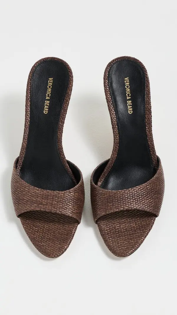Veronica Beard Tia Raffia Sandals