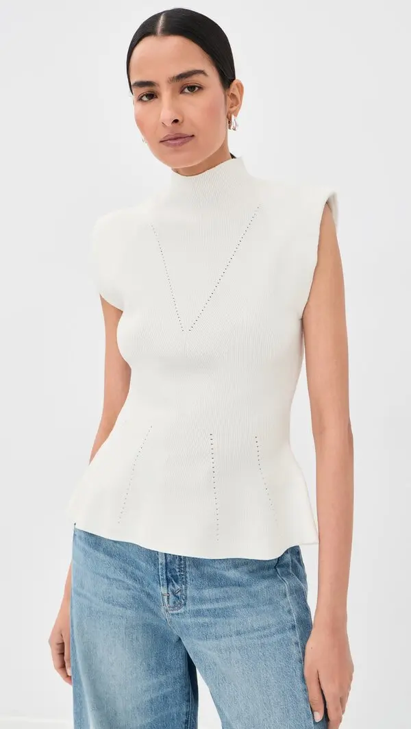 Veronica Beard Seraphine Knit Blouse