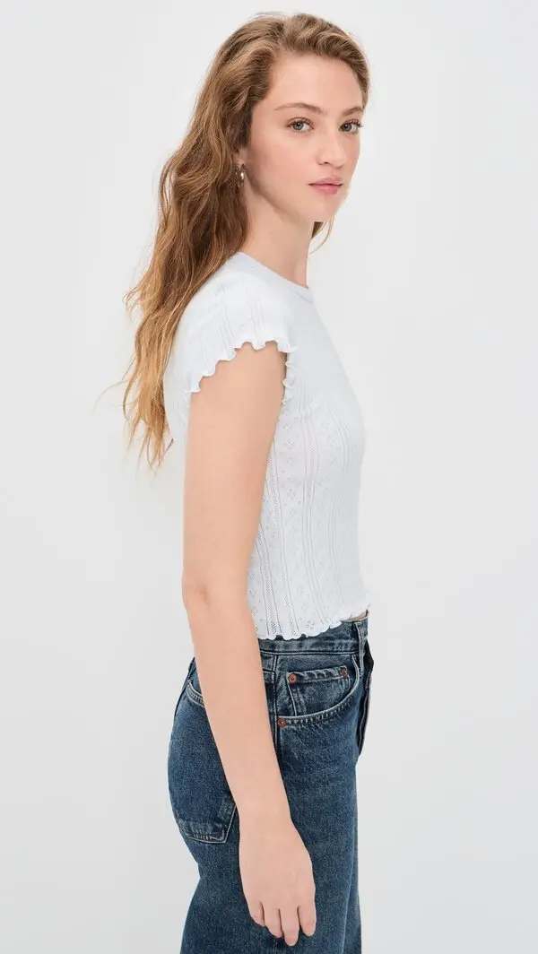 DAZE Lily Baby Tee - Powder Blue