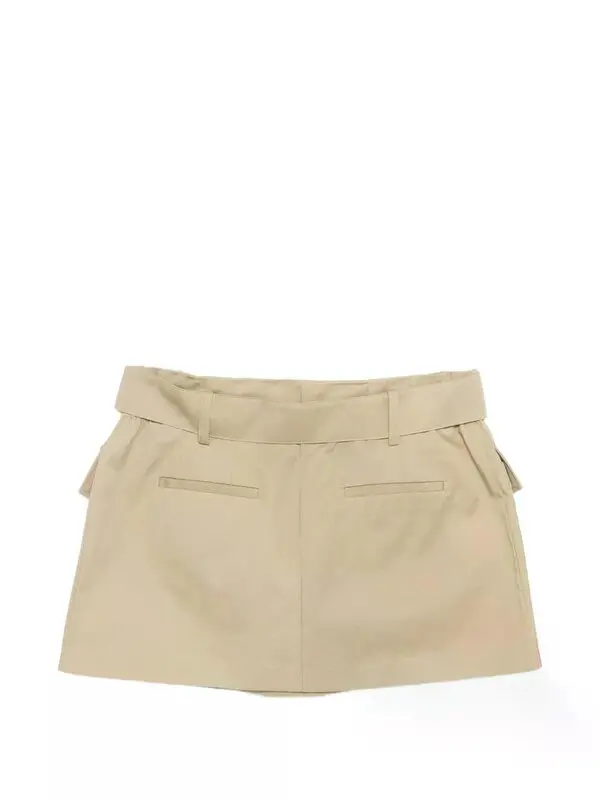 IRO PARIS Inoa Belted Mini Skirt - Neutrals