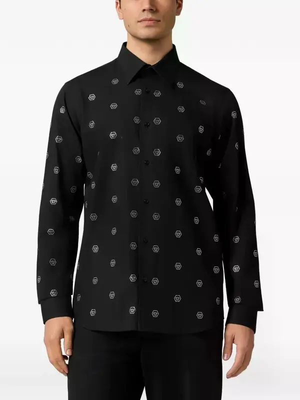 Philipp Plein Rhinestone-embellished Shirt