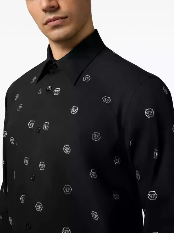 Philipp Plein Rhinestone-embellished Shirt