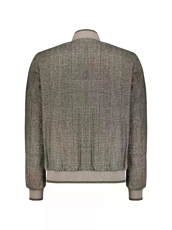 Fedeli Check-pattern Bomber Jacket