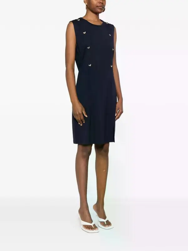 Liu Jo Sleeveless Embellished Round Neck Dress