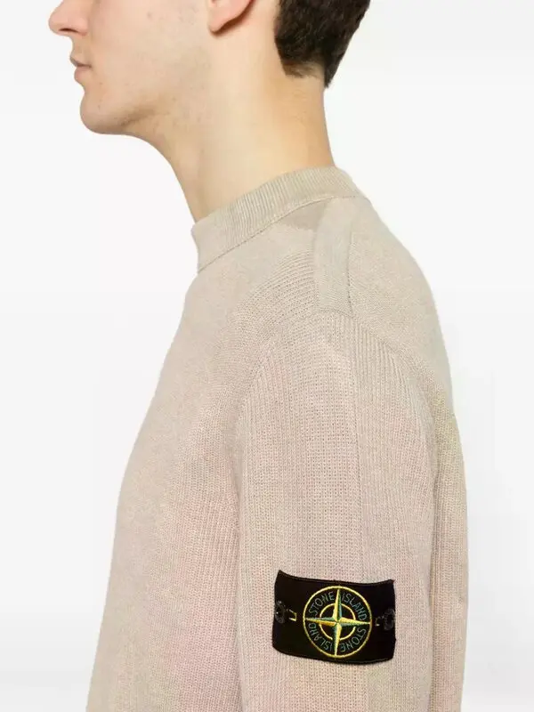 Stone Island Logo Patch Crew-neck Sweater