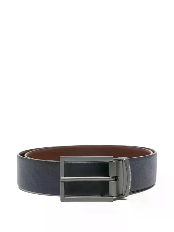 Paul & Shark Leather Reversible Belt - Blue