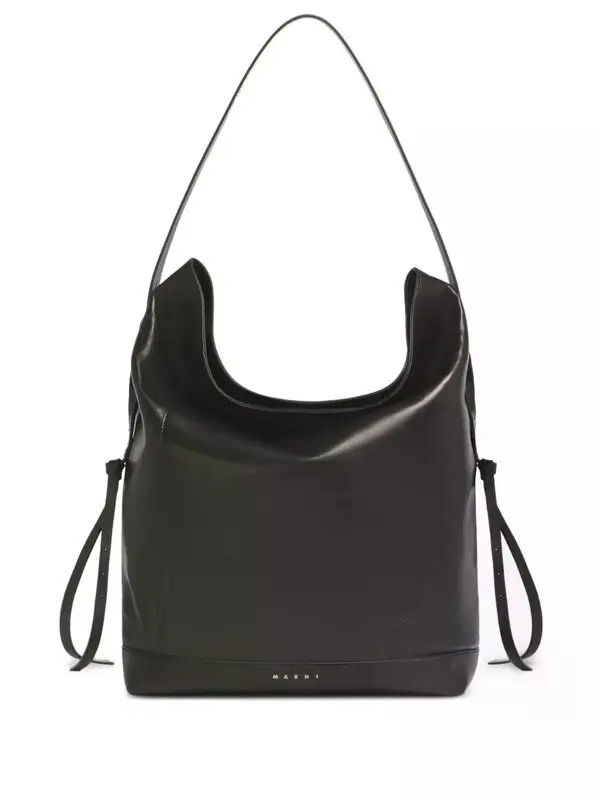 Marni Split-handle Leather Shoulder Bag