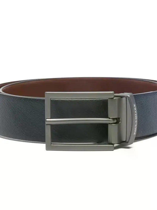 Paul & Shark Leather Reversible Belt - Blue