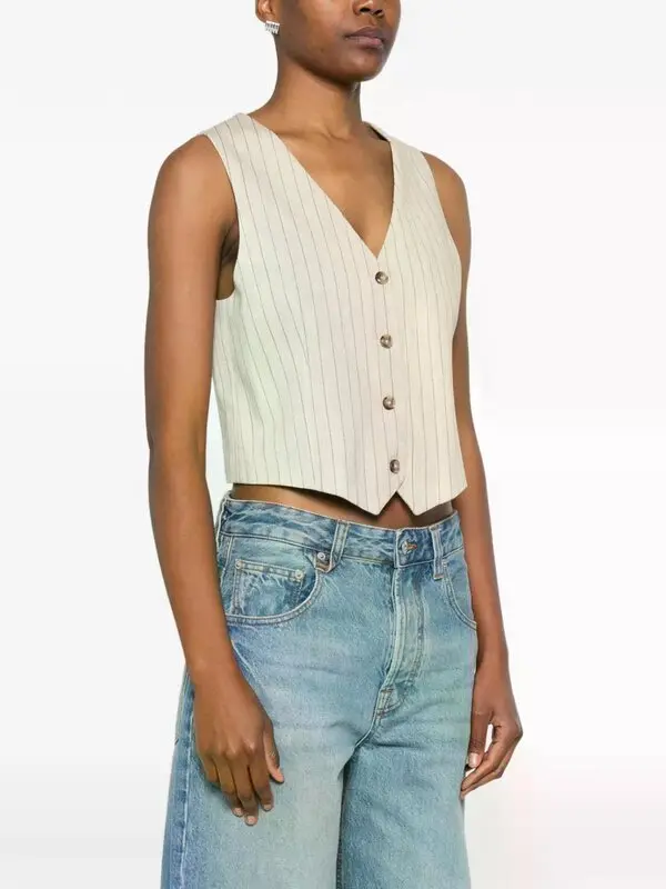 CIRCOLO 1901 Pinstripe Buttoned Waistcoat