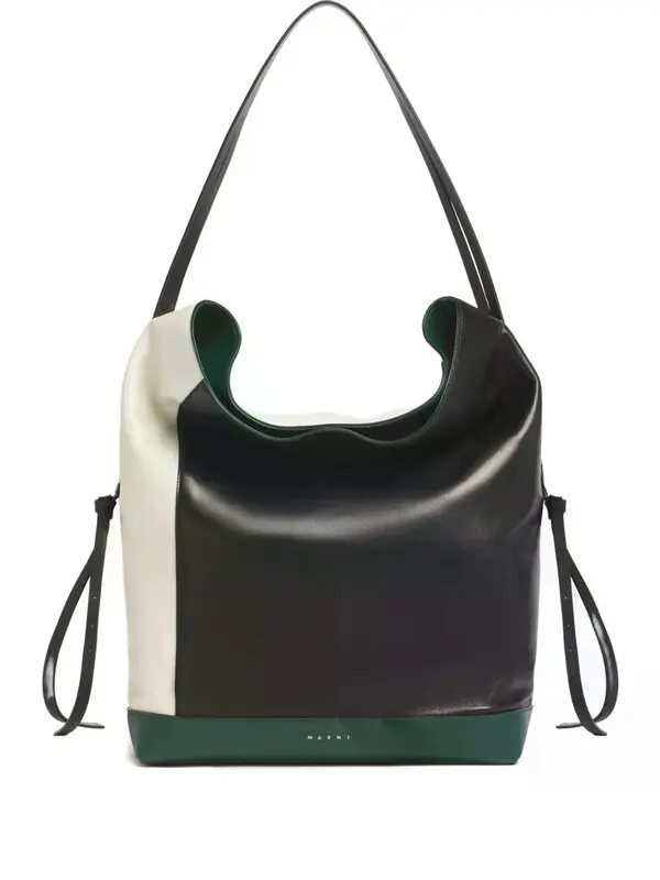 Marni Colour-block Split-handle Shoulder Bag