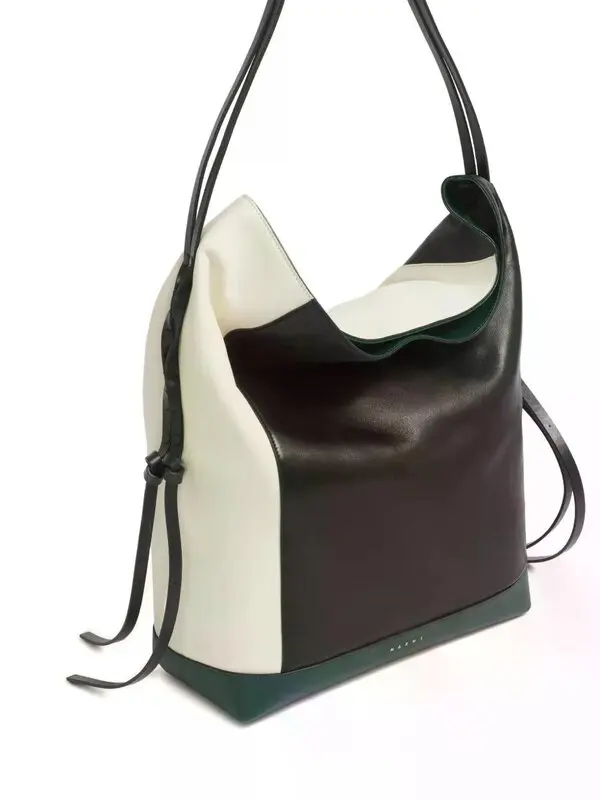 Marni Colour-block Split-handle Shoulder Bag