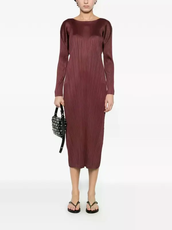 Issey Miyake Pleated Midi Dress
