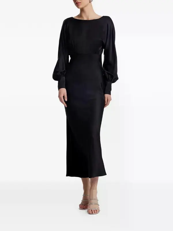 FRAMBOISE Bishop Sleeve Midi Dress