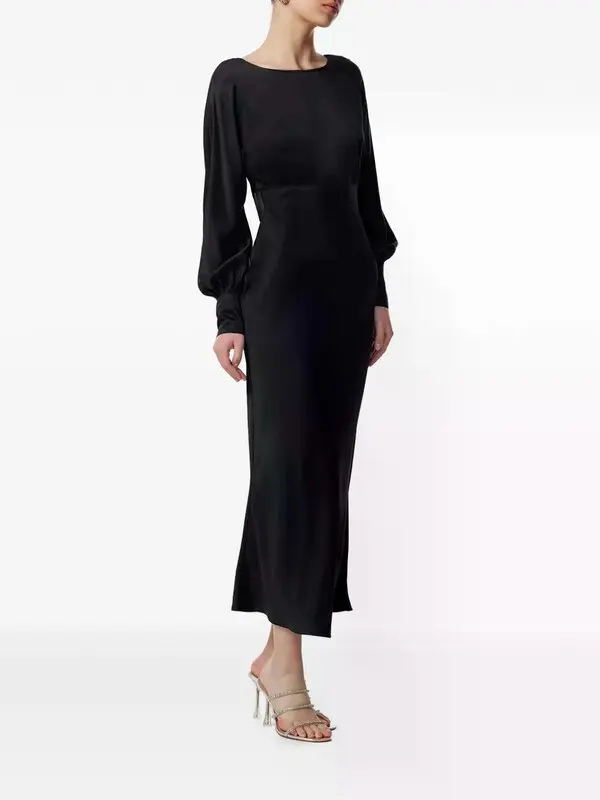 FRAMBOISE Bishop Sleeve Midi Dress
