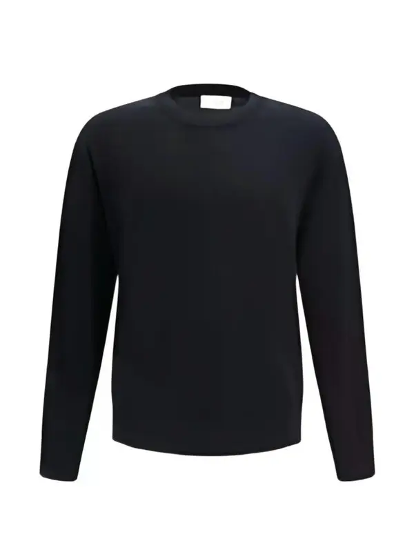 LANEUS Long-sleeve Knitted Sweatshirt - Blue