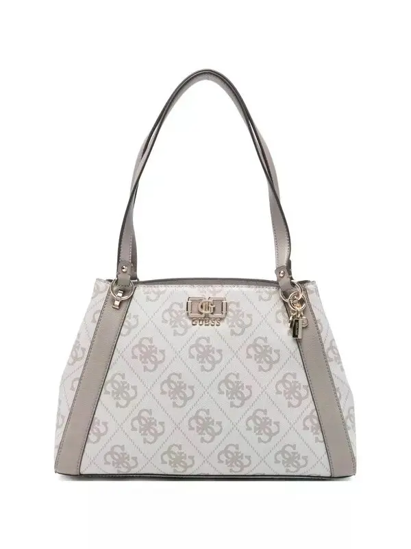 Guess Karnilla Monogram Leather Tote Bag