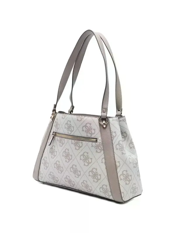 Guess Karnilla Monogram Leather Tote Bag