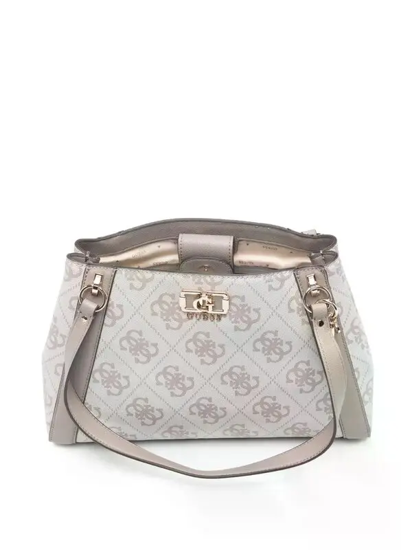 Guess Karnilla Monogram Leather Tote Bag