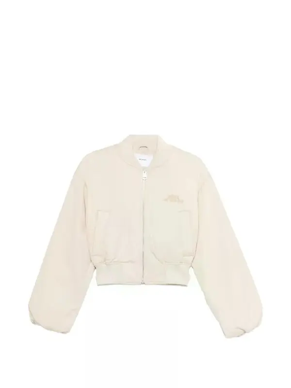 Axel Arigato Lola Zipped Bomber Jacket - Neutrals