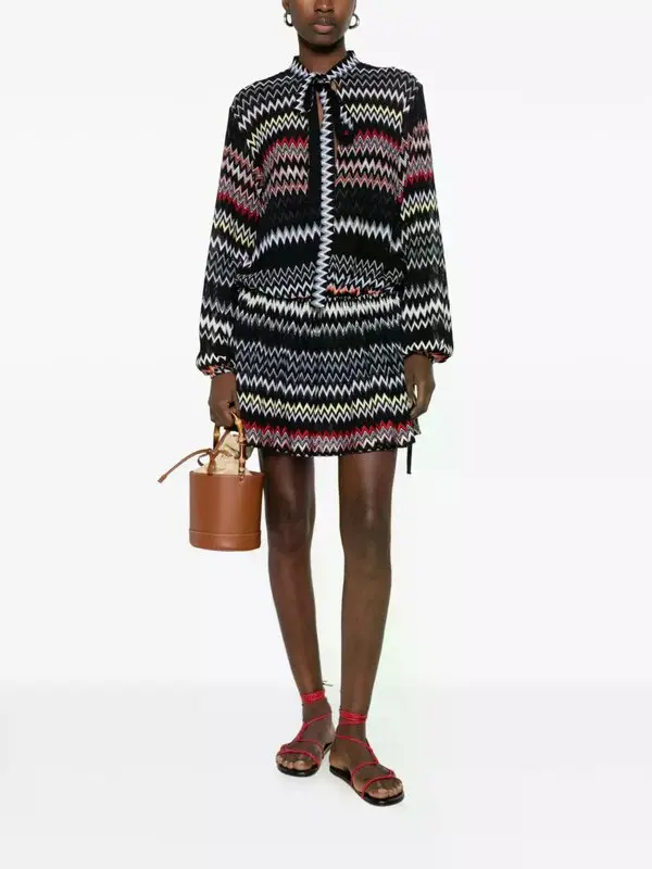 Missoni Chevron Pattern Mini Dress