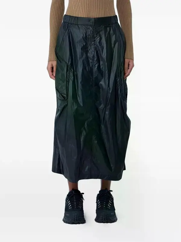 Moncler Crinkled-effect Cargo Skirt