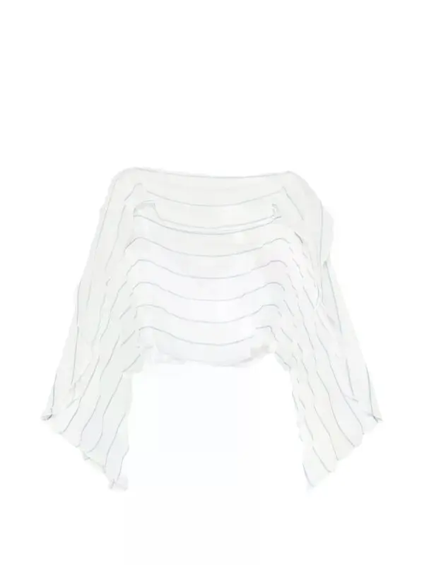 Bondi Born Striped Ruffled Top