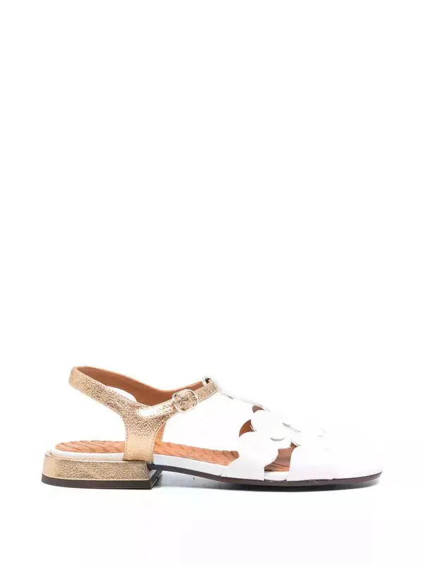 Chie Mihara Scalloped-trim Sandals
