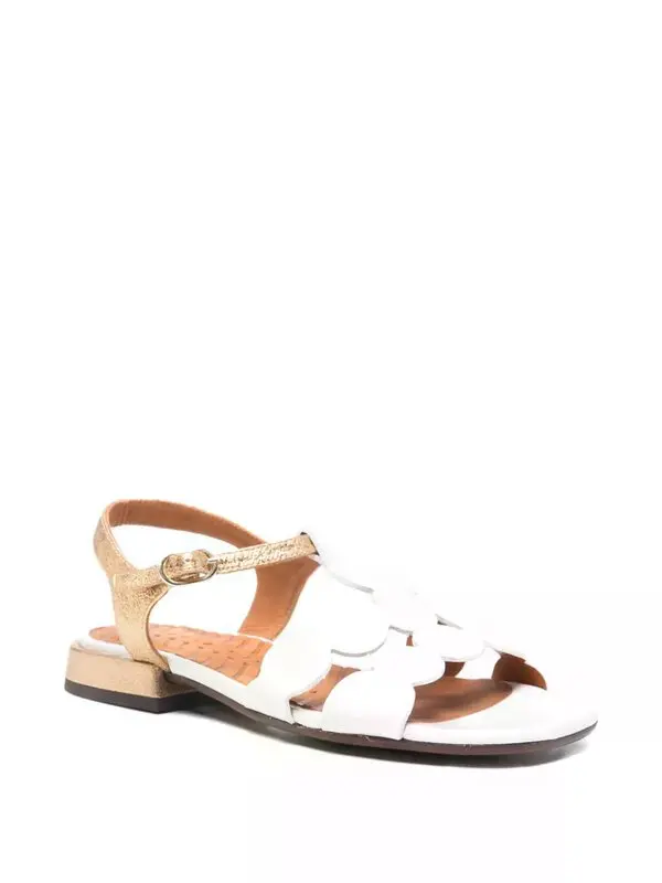 Chie Mihara Scalloped-trim Sandals
