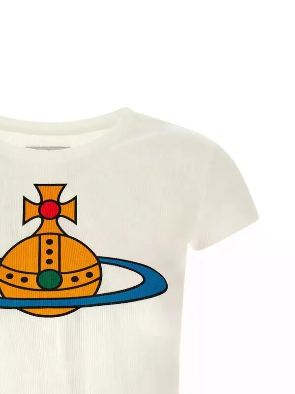 VIVIENNE WESTWOOD Oversized Orb Peru Print Crew Neck T-shirt