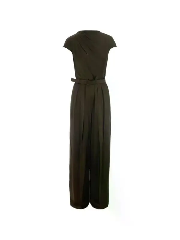 Max Mara Belted Jumpsuit - Green