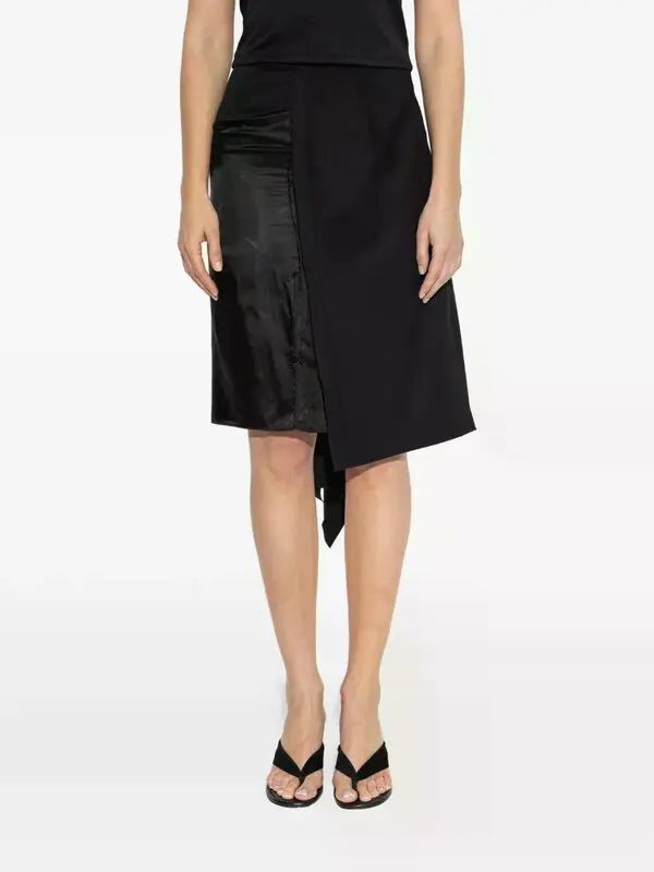 Vetements Asymmetric Drape-panel Skirt