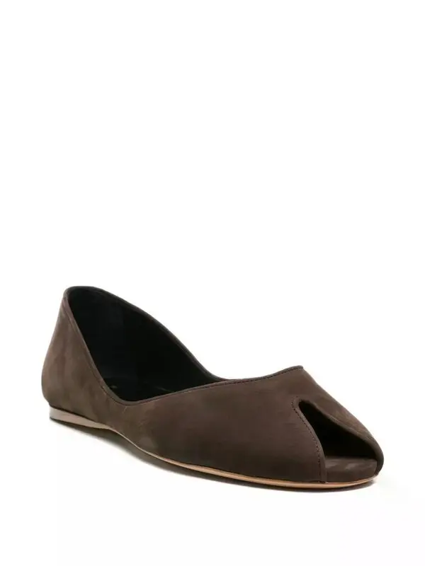 JUDE Open-toe Ballet Flats