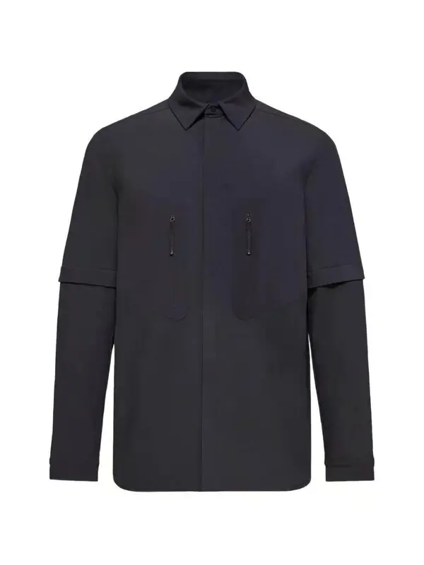 Moncler Zip-pocket Shirt Jacket - Black