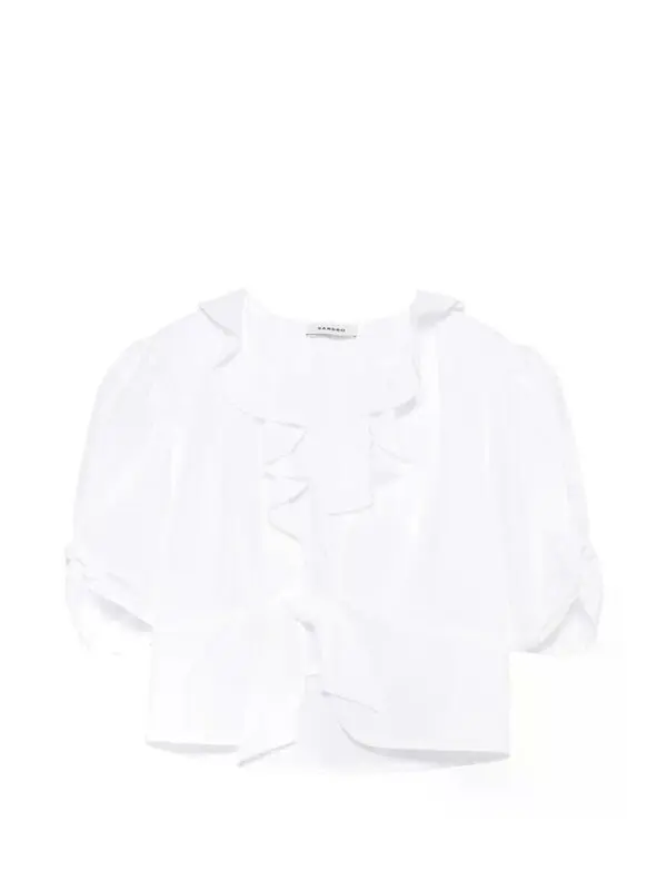 Sandro Ruffled-collar Blouse