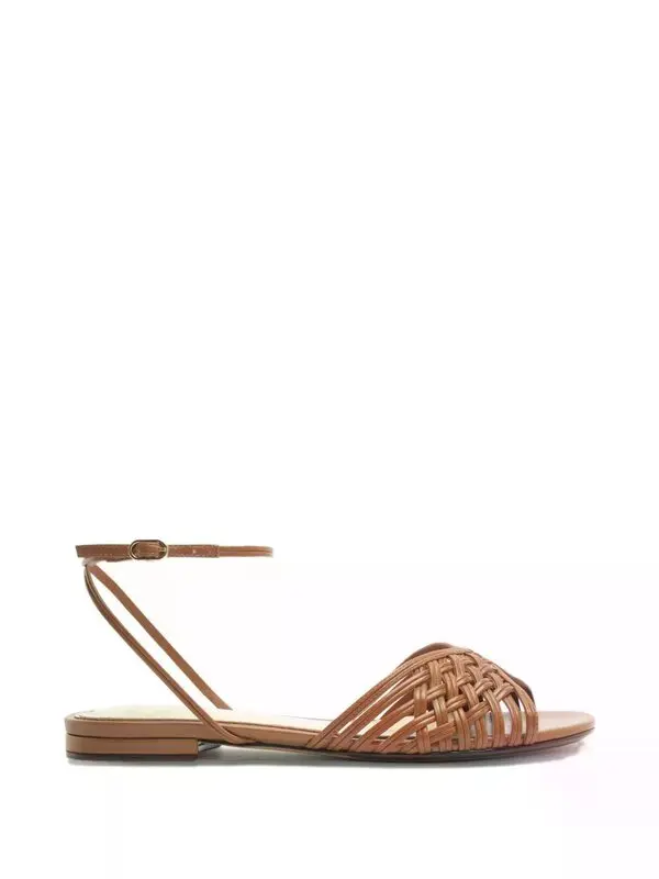 ALEXANDRE BIRMAN Lilian Woven Ankle-strap Sandals