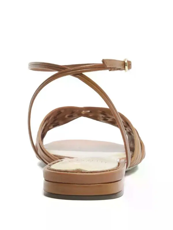 ALEXANDRE BIRMAN Lilian Woven Ankle-strap Sandals