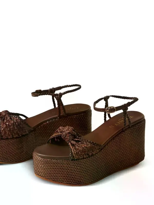 TWINSET Knot-detail Wedge Sandals
