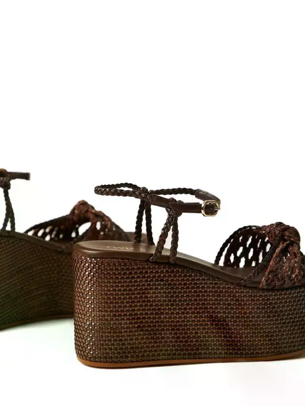 TWINSET Knot-detail Wedge Sandals