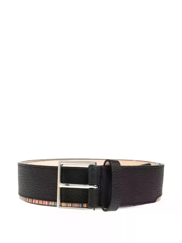 Paul Smith Grained Buckled Belt - Black