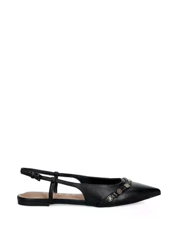 Guess Point-toe Flat Pumps