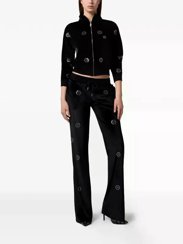 Philipp Plein Embellished Zip-up Sweatshirt