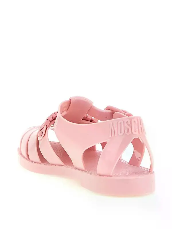 Moschino Logo Appliqué Sandals