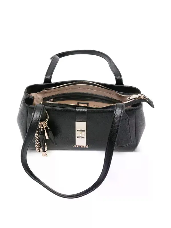 Guess Charm-detail Shoulder Bag - Black