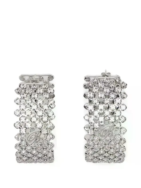 Blumarine Rhinestone-embellished Earrings - Silver