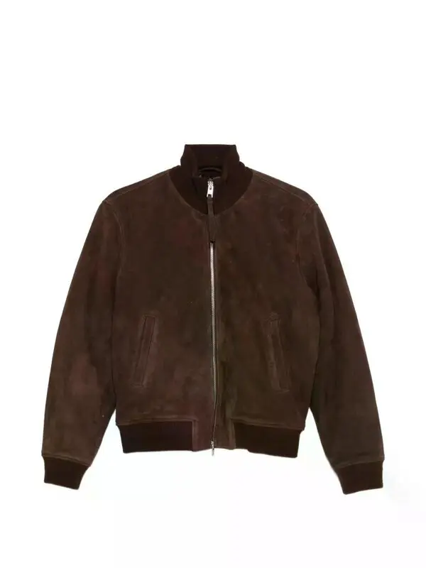 Closed Suede Bomber Jacket
