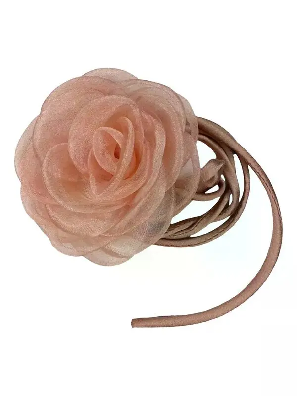 PICO COPENHAGEN Rose Motif Choker - Pink