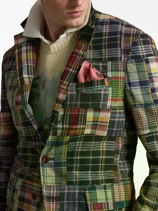 Polo Ralph Lauren Plaid Patchwork Blazer