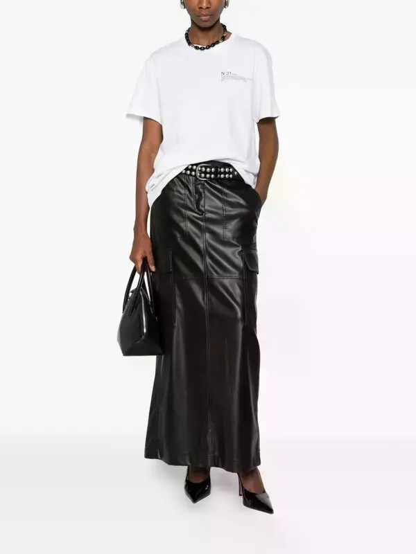 N°21 Pocket Detail Midi Skirt